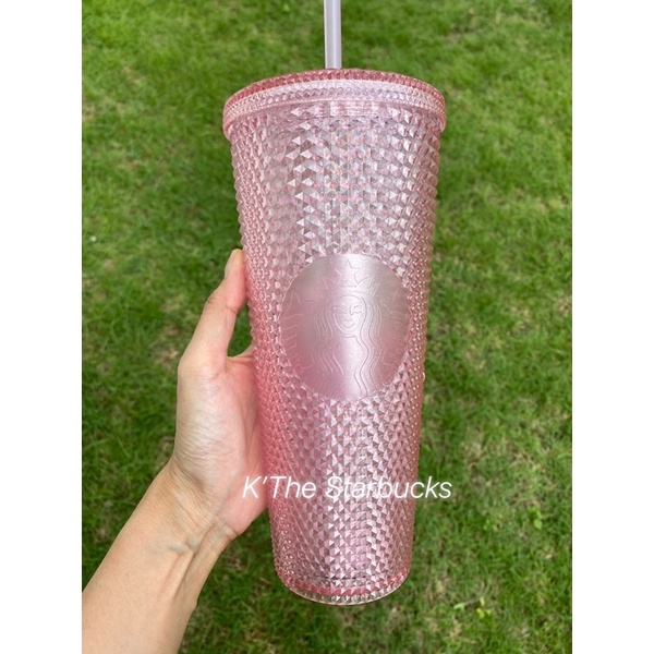 Starbucks Bling Glittering Pink Cold Cup แก้วหนามชมพูกลิตเตอร์ ...
