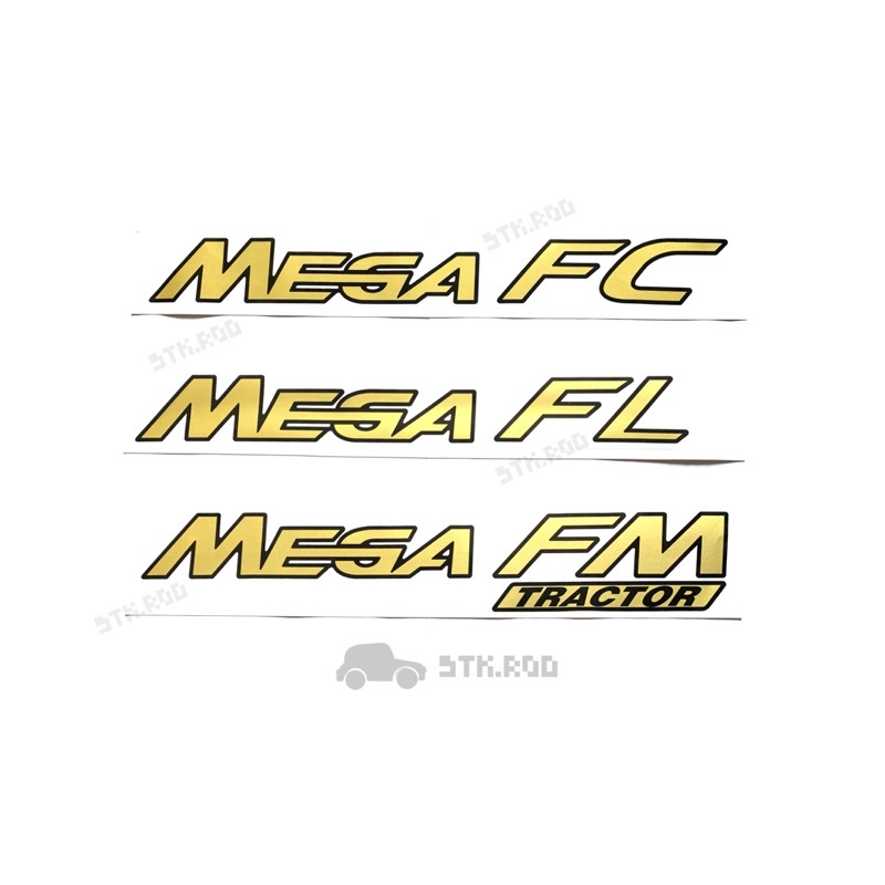 สติ๊กเกอร์ ติดแผงหน้า MEGA FC / MEGA FL / MEGA FM TRACTOR ฮีโน่ เมก้า ...