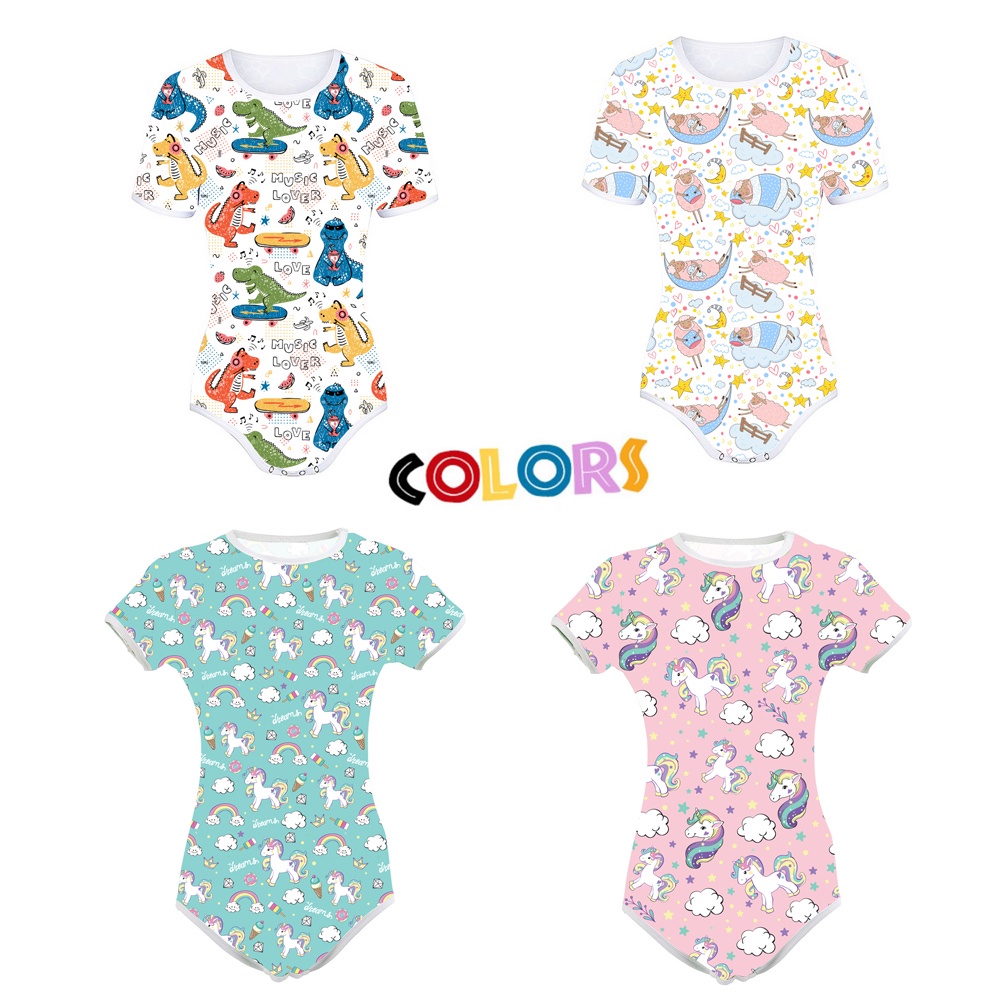 Yolien Adult Baby Diaper Lover (ABDL) Button Crotch Romper Onesie ...