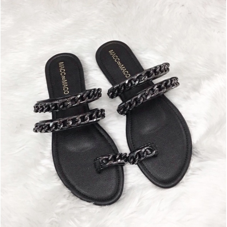 รองเท้าแฟชั่น โซ่ Macc Maco(May)(มีเก็บปลายทาง)เพิ่ม 1 ไซส์คะ - maewmee ...