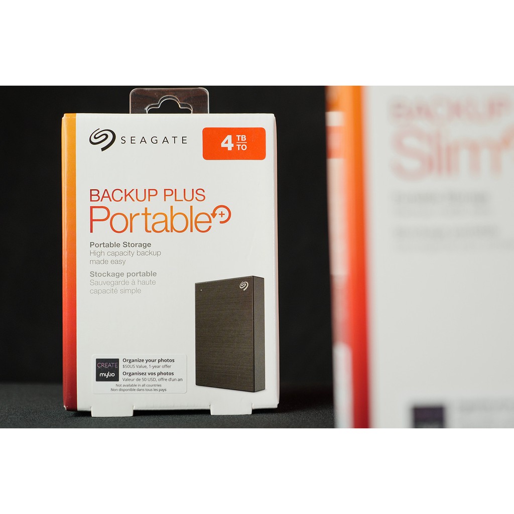 Seagate HDD 1TB 2TB Backup Plus Slim Portable External Hard Disk Drive ...