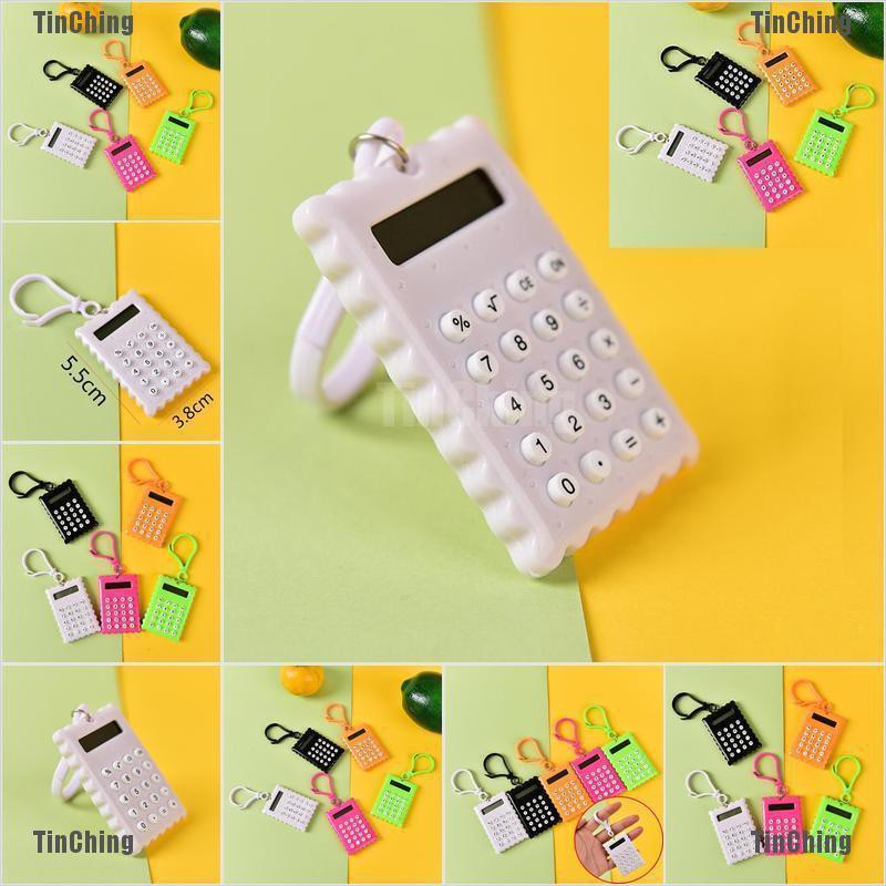 TinChing Plastic Casing 8 Digits Electronic Mini Calculator Keychain ...