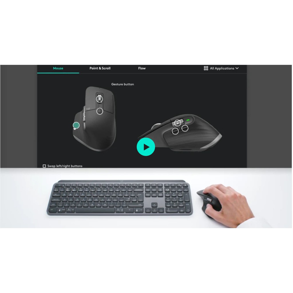 ช้อปดีมีคืน Logitech MX Master 3 Advanced Wireless Mouse - Graphite Warranty 1 Year - y4mh8ysgqf ...