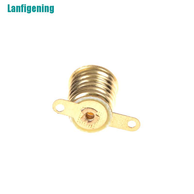 【Lanfigening】5pcs/set E10 Straight Copper Light Bulb Screw Base PCB Socket Lamp Holder ...
