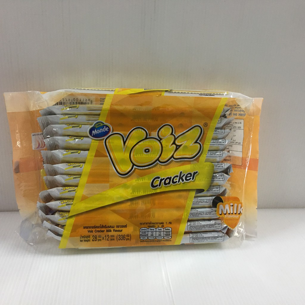 Voiz Crackers วอยซ์ แครกเกอร์สอดไส้ครีม (รสช็อกโกแลต / สตรอเบอร์รี่ ...