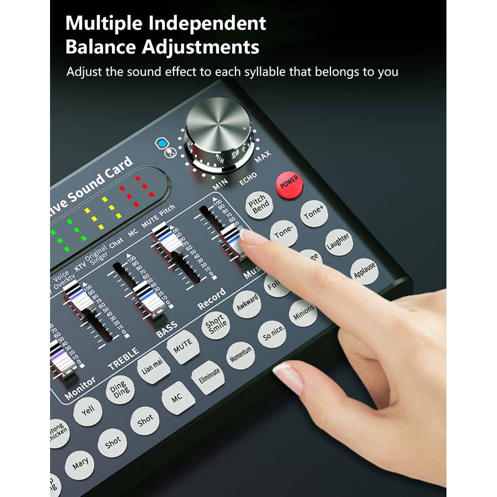 F007 Live Sound Card Mobile Phone Computer K Song Universal Bluetooth ...