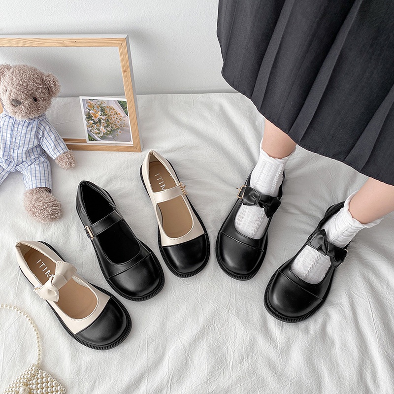 Single shoes women s summer 2021 new net red fashion all-match cute bow ...