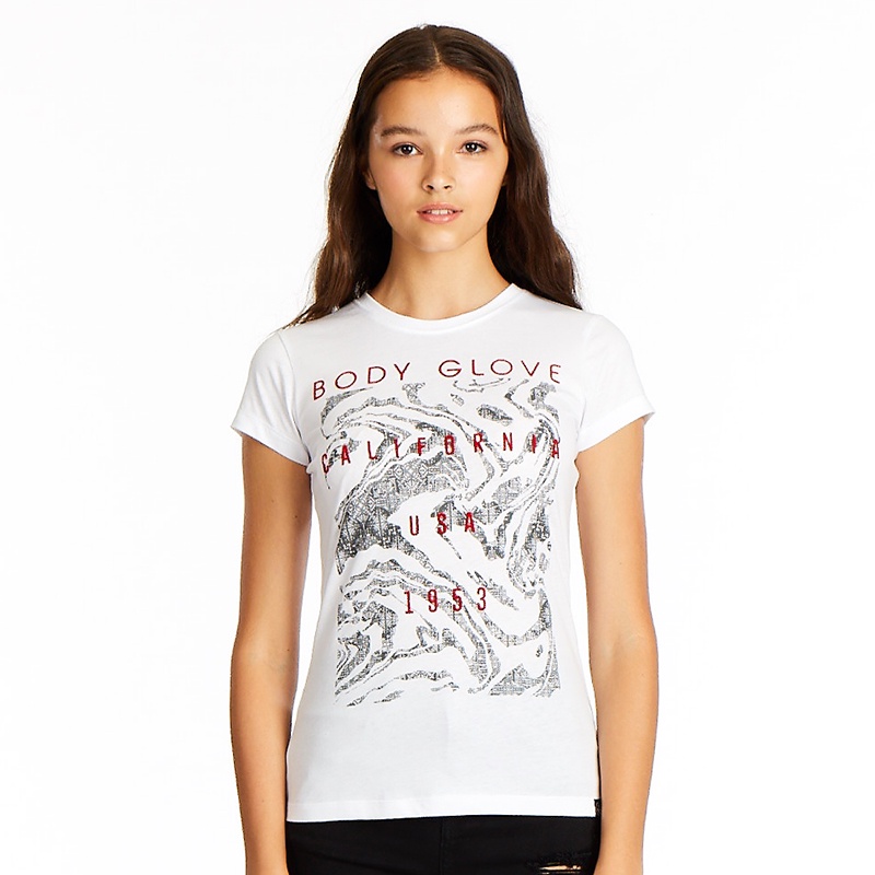 BODY GLOVE Womens Premium Tee T-Shirt เสื้อยืด ผู้หญิง รวมสี ...