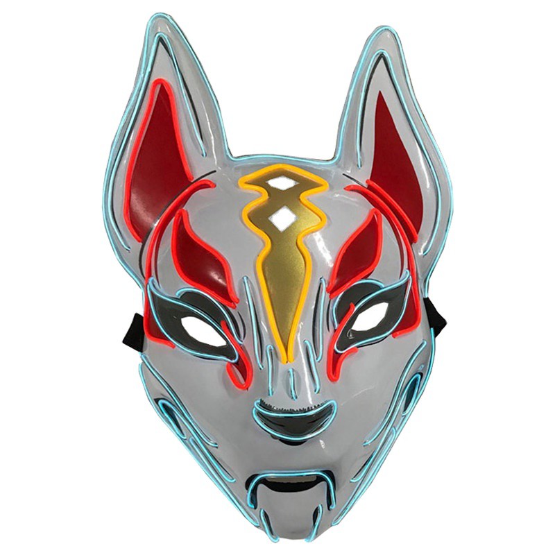 Horror Snowball Killer eva rabbit led mask halloween scary bunny anime ...