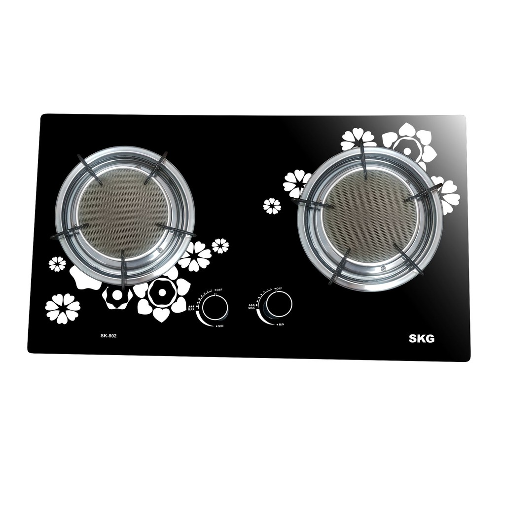 SKG เตาแก๊ส อินฟาเรส 2 หัว รุ่น SK-802 (สีดำ) - skg_electric_group - ThaiPick