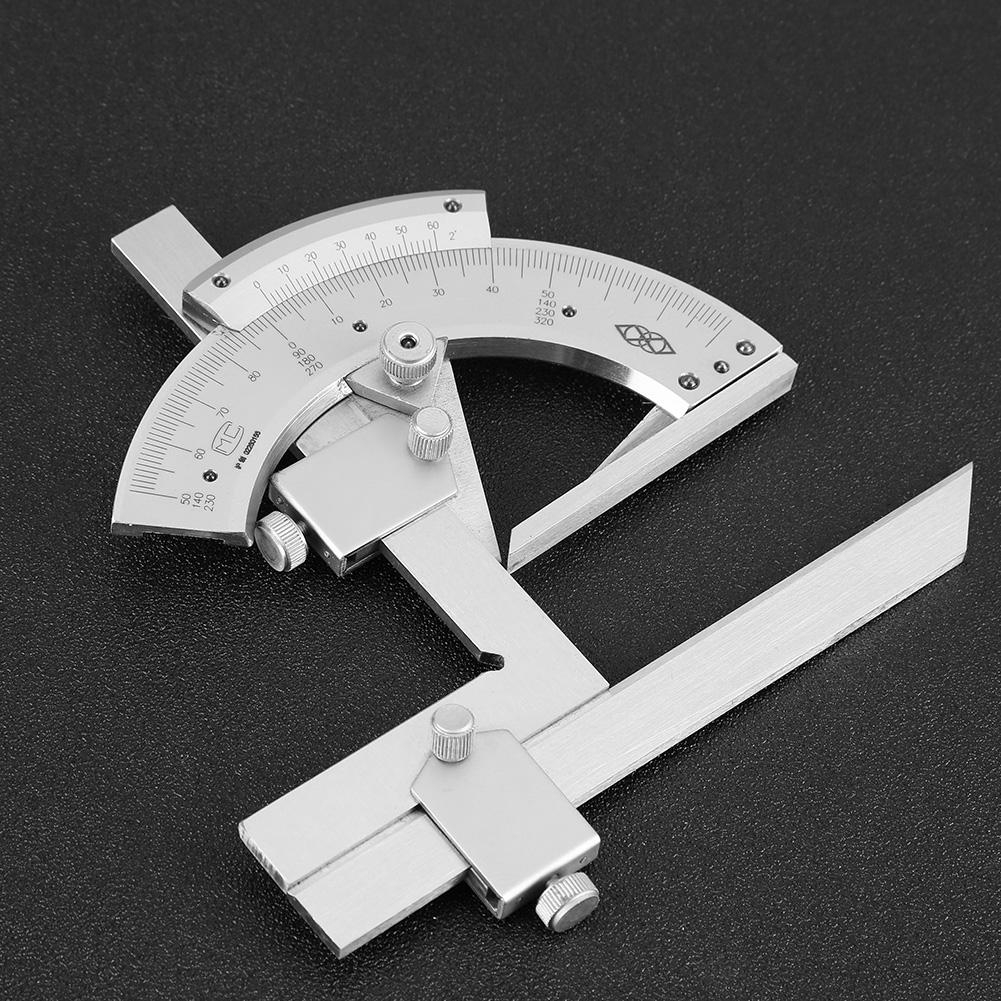 0-320 Precision Universal Bevel Magnifier Vernier Adjustable Protractor ...
