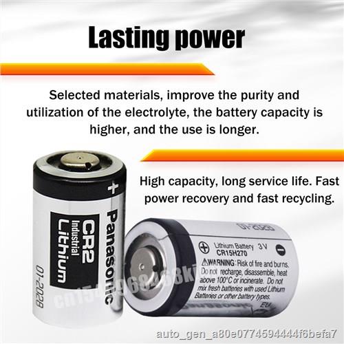 4pcs Panasonic Cr2 Cr15h270 Dlcr2 Elcr2 3v Lithium Battery For Digital Camera Flashlight ...