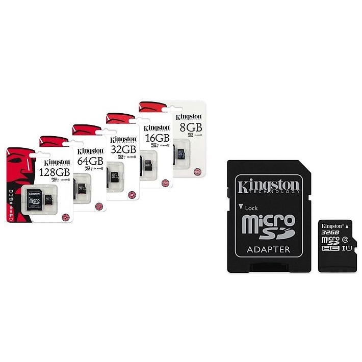 Kingston Micro SD Memory Card 128GB 64GB 32GB 16GB Class10 Mini SD Card ...