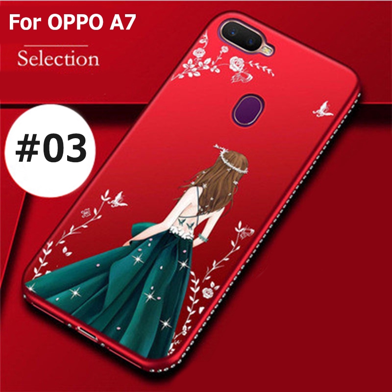 OPPO A7 Soft Case เคสโทรศัพท์ประดับคริสตัล Bling Case Soft TPU ...
