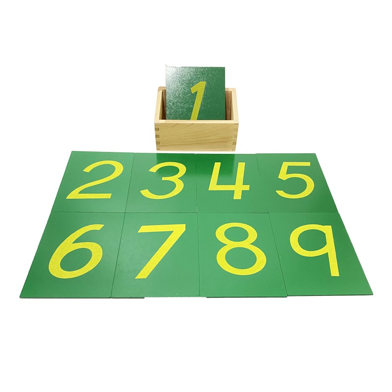 Treeyear Material Montessori Sandpaper Numbers with Box Educational ...