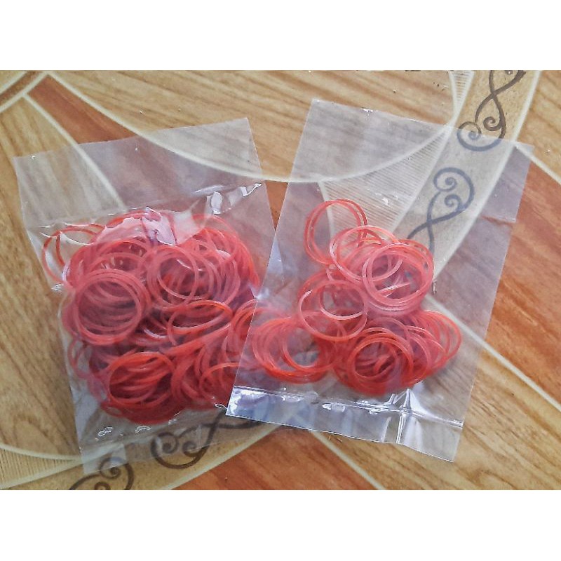 หนังยาง หนังยางรัดของ สีแดง | Shopee Thailand