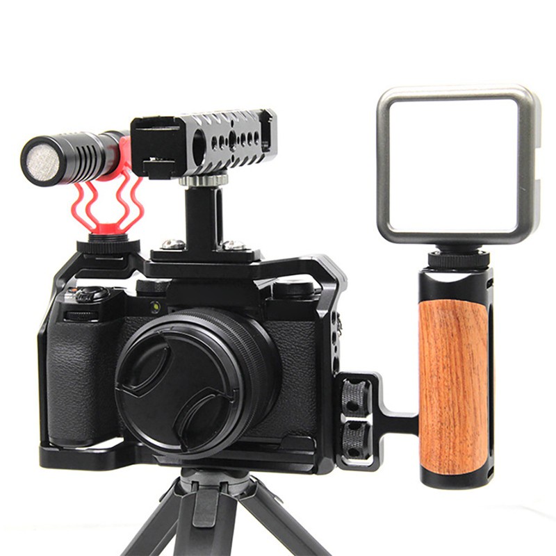 ღღDSLR Camera Cage Aluminum Alloy Housing Case Cold Shoe Camera ...