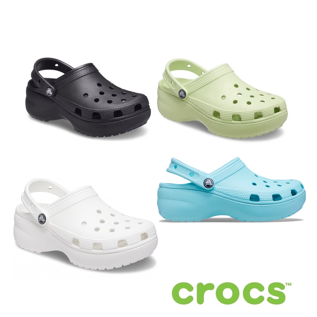 Crocs Classic Platform Clog รองเท้า ครอคส์ ผู้หญิง พื้นหนา | Shopee Thailand