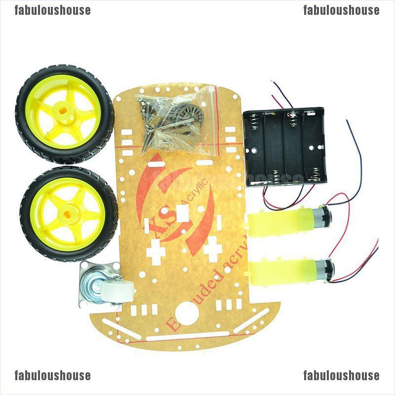 {fabuloushouse}2WD Smart Robot Car Chassis Kit/Speed encoder Battery ...