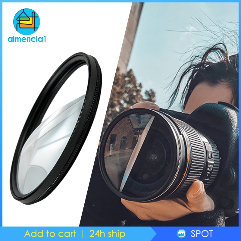[ALMENCLA1] Quality 77mm Split Field Filter+2 Diopter Prism Filter ...