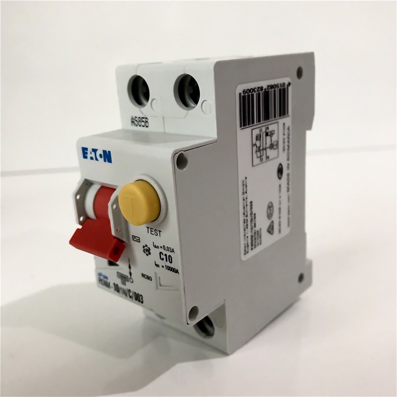 เบรคเกอร์กันดูด RCD “PKNM-10/1N/C/003” 10A , 2Pole, 30mA EATON | Shopee ...