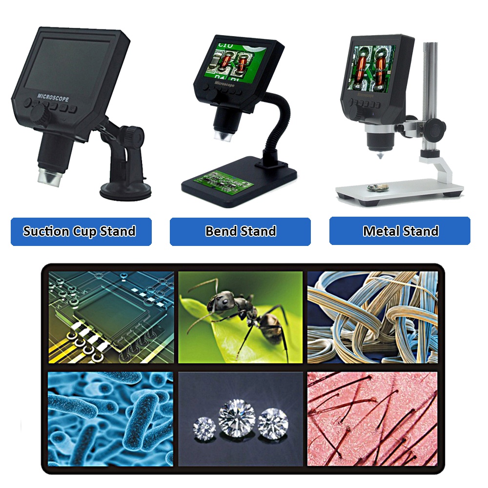 กล้องจุลทรรศน์เลนส์G600 4.3quot Portable LCD Digital Microscope with ...