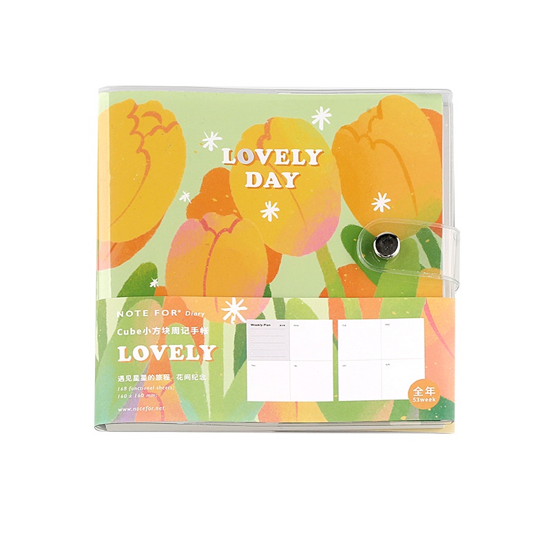 Cute Girl Mini Notebooks Stationery Cartoon Planner Agenda Diary ...