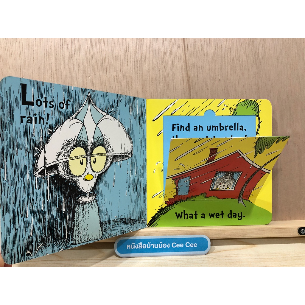 หนังสือภาษาอังกฤษ Board Book Wacky Weather A flip-the-flap book by Dr ...