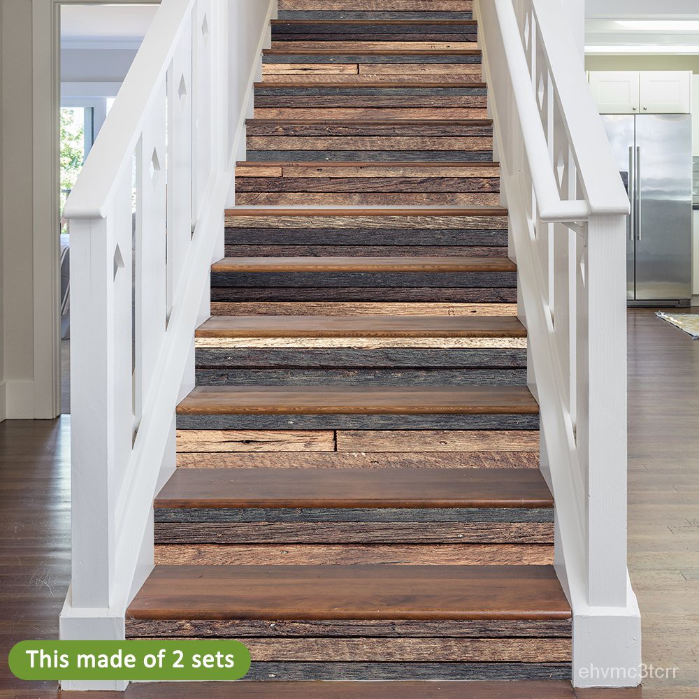 Funlife 18x100cmx7pcs 24 Style Stair Sticker Waterproof Self-adhesive ...