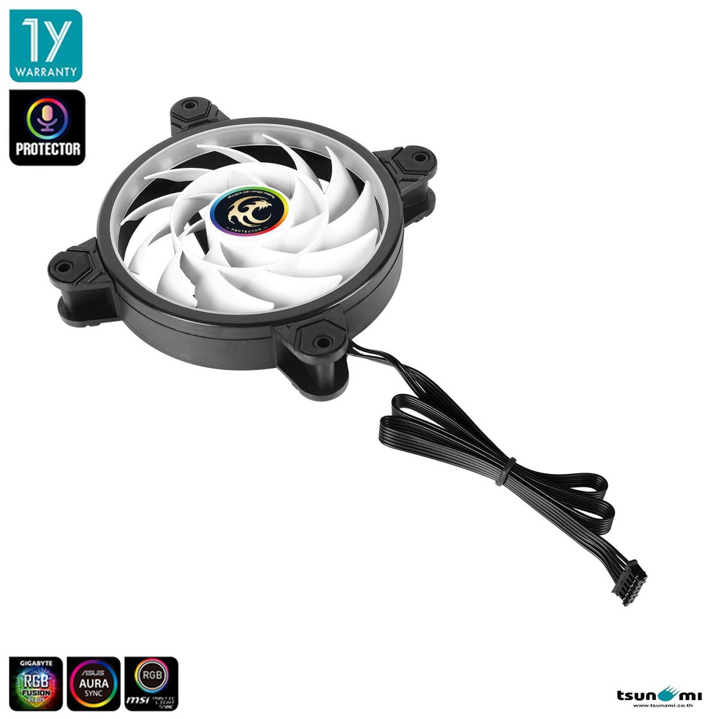 Tsunami Protector 1262 Pack*3 Remote Cooling Fan (Black) ของแท้ //พร้อม ...