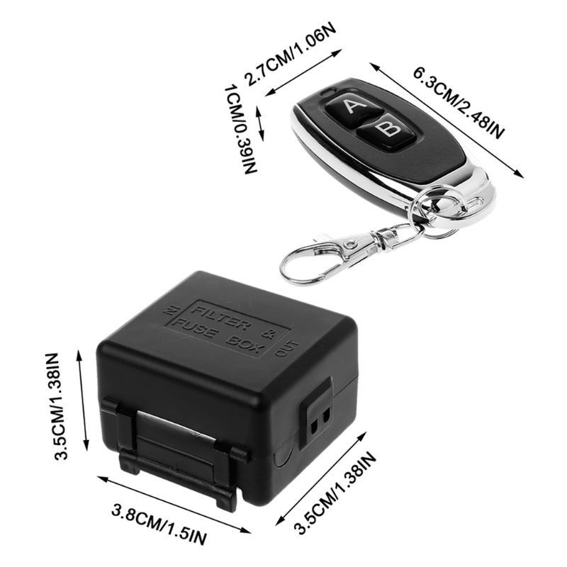 Remote Control Wireless Switch 12V 315MHz 1CH Relay Receiver Module RF ...