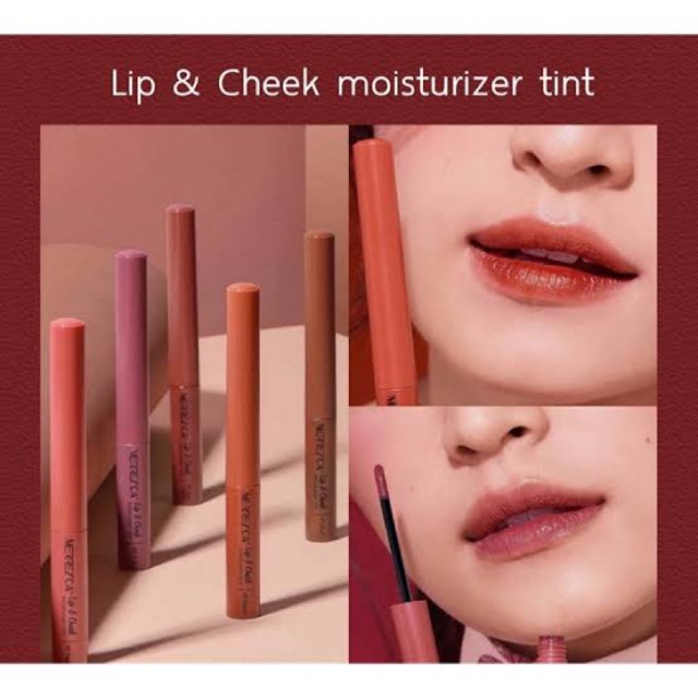 **ค่าส่งถูก** ลิปทิ้น Merrezca lip&cheek miosturrizer tint ลิปจุ่ม ...
