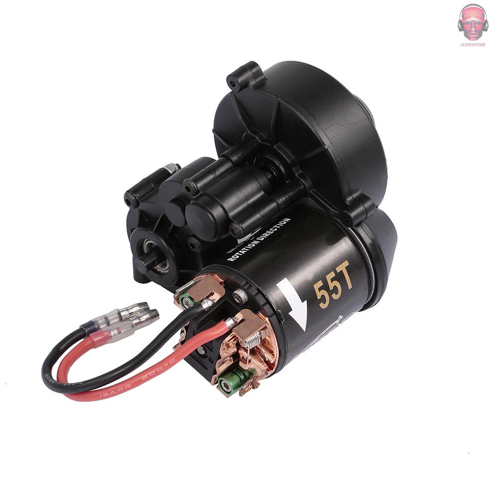 NEW AUSTAR 540 55T RC Brushed Motor with Gear Box for 110 Axial SCX10 ...
