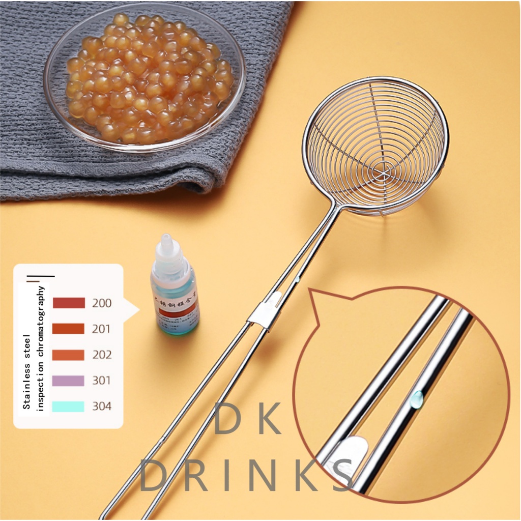 CTEAกระชอนตักไข่มุก ช้อนตักไข่มุก 6.57.5cmตะแกรงตักไข่มุก สแตนเลส ...