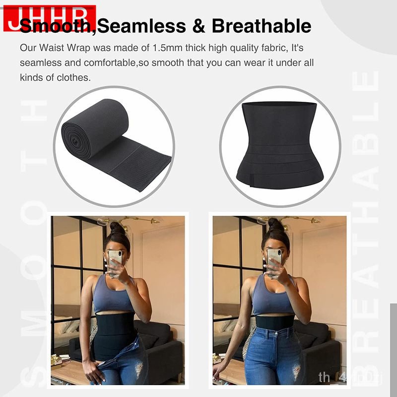 JHHB Waist Trainer Wrap Snatch Me Up Bandage Wrap Waist Trainer for ...