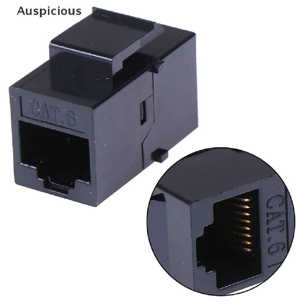 Auspicious RJ45 Female to UTP Cat5e CAT6 keystone jack inline coupler ...