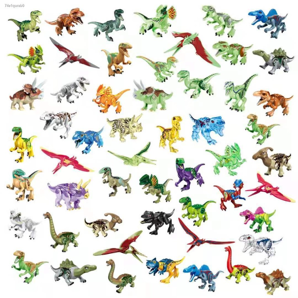 โลกไดโนเสาร์ เข้ากันได้กับ Lego Dinosaur Assembled World Building Block ...