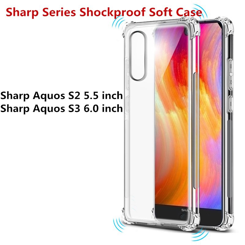 For Sharp Series Sharp Aquos S2 S3 Transparent Anti-knock Clear ...