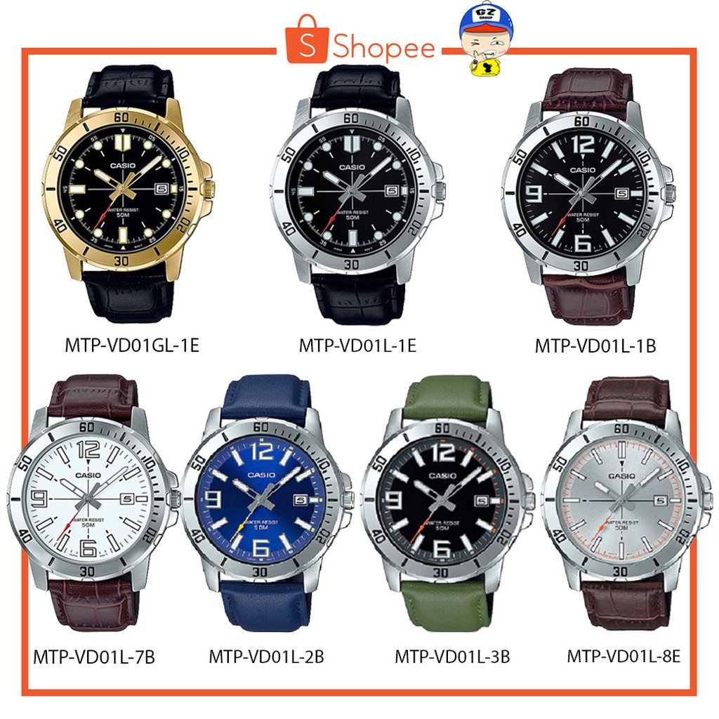 นาฬิกา CASIO รุ่น MTP-VD01L | Shopee Thailand