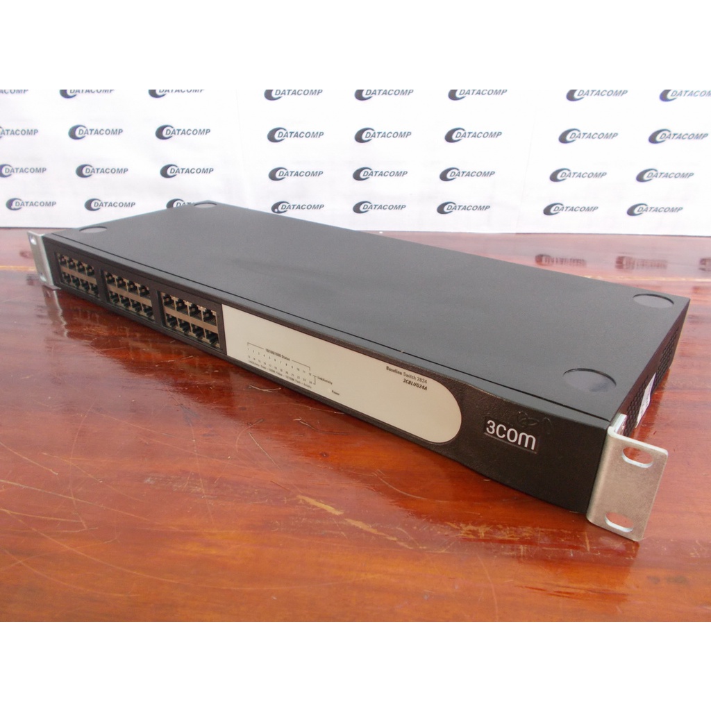 3COM Baseline Switch 2824 24-Port Gigabit 101001000 Mbps สภาพดี พร้อม ...