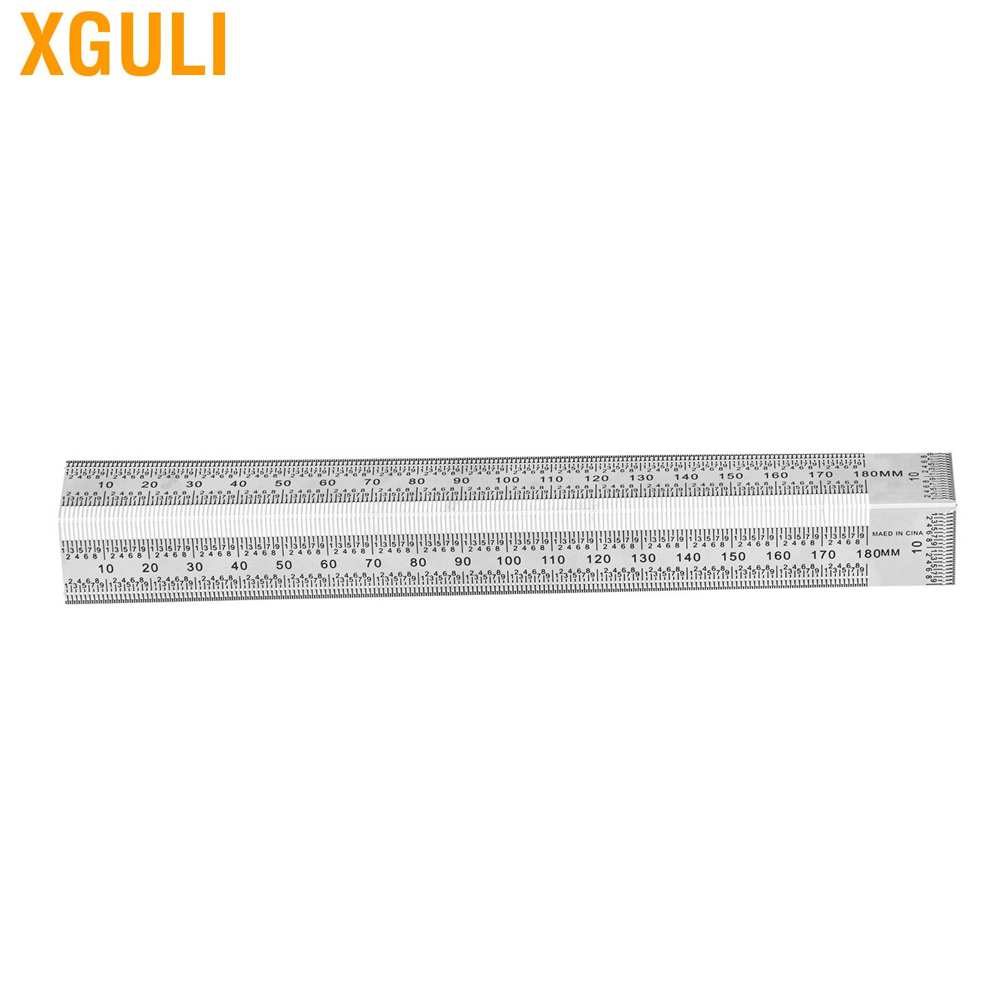Xguli Stainless Steel Line Ruler 7inch Portable Precison Metal for ...