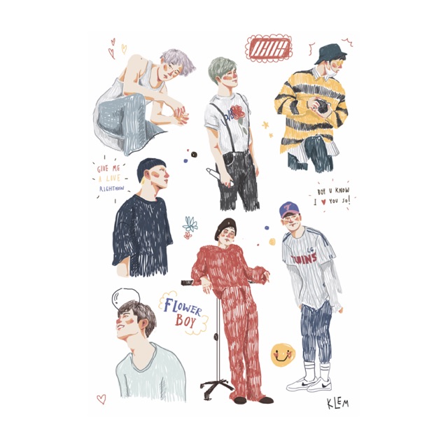 Sticker fanart IKON! | Shopee Thailand