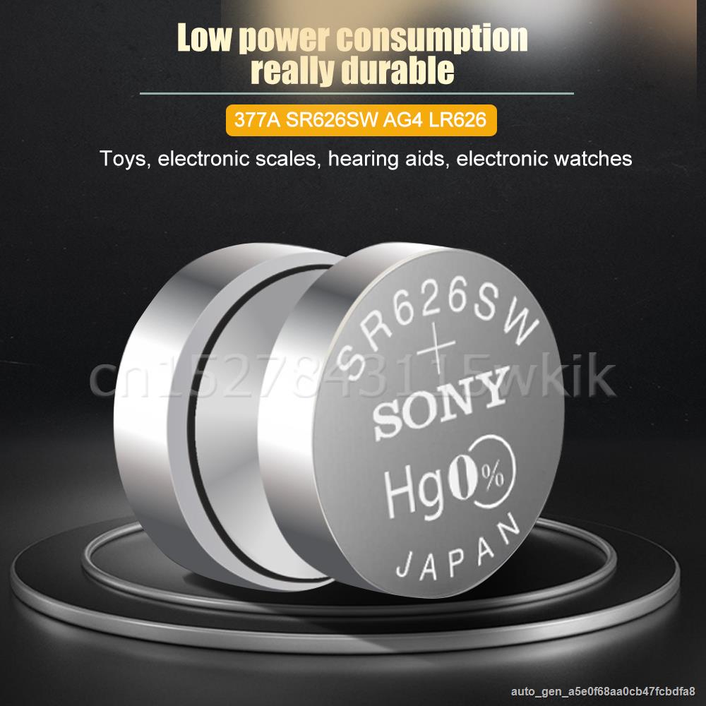 20pcs al Sony 377 Sr626sw 377a Ag4 Sr626 Lr66 Lr626 1.55v Silver Oxide Watch Battery Single ...