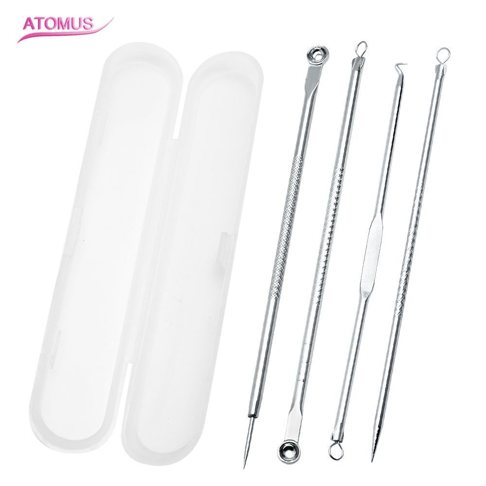 ATOMUS 4PcsSet Acne Removal Needles Kit Stainless steel Facial ...