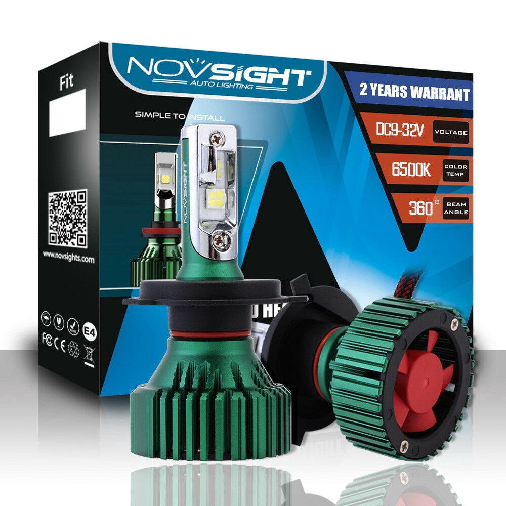 novsight h 4 hb 2 led ไฟหน้าหลอดไฟสีขาว 60 w 16000 lm - xhp 50 chip ...