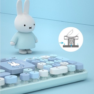 Miffy X MIPOW 2.4G Wireless Ergonomics Keyboard Set Mixed Candy Color ...