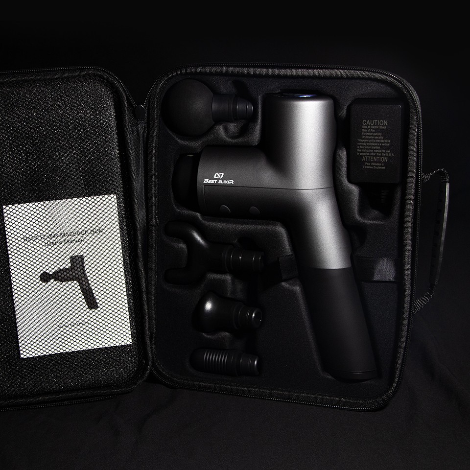 MASSAGE GUN BEST ELIXIR ปืนนวดคลายกล้ามเนื้อ รับประกัน 1 ปี - bananarun - ThaiPick