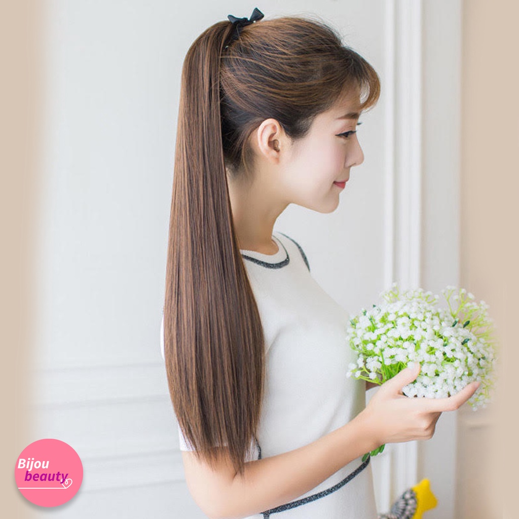 แฮร์พีชหางม้าผูกตรง มีความยาวให้เลือก 4 ระดับ ยาว 45 cm 55 cm 65 cm และ 75 cm (พร้อมส่ง) สวย ...