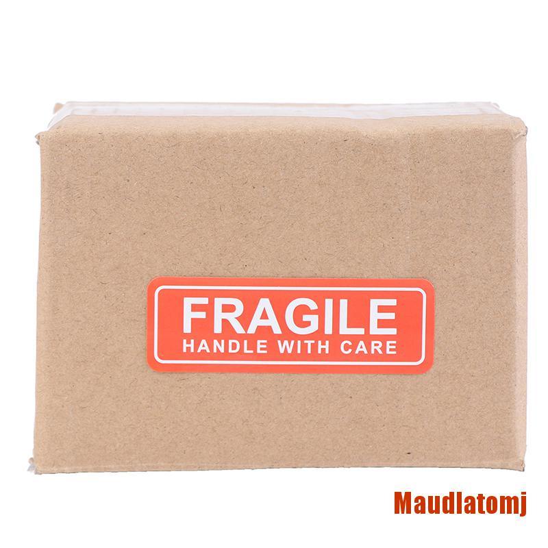 Maumj สติ๊กเกอร์ติดมือจับ Fragile Fragile 500ชิ้น/ม้วนพร้อมฉลากเตือน ...