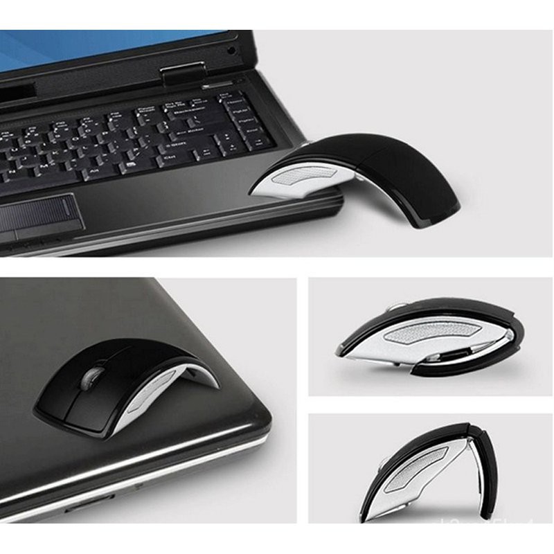 Wireless Mouse 2.4G Computer Mouse Foldable Folding Optical Mice USB ...